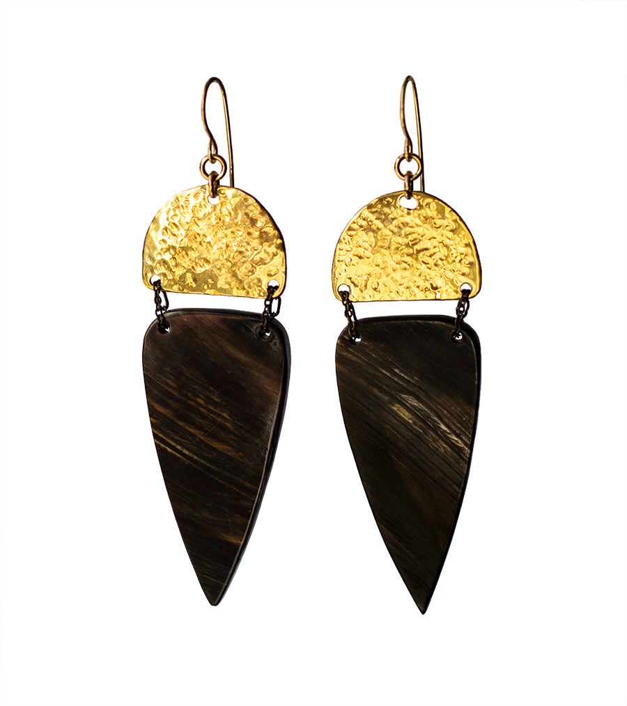 Black and brown earrings store